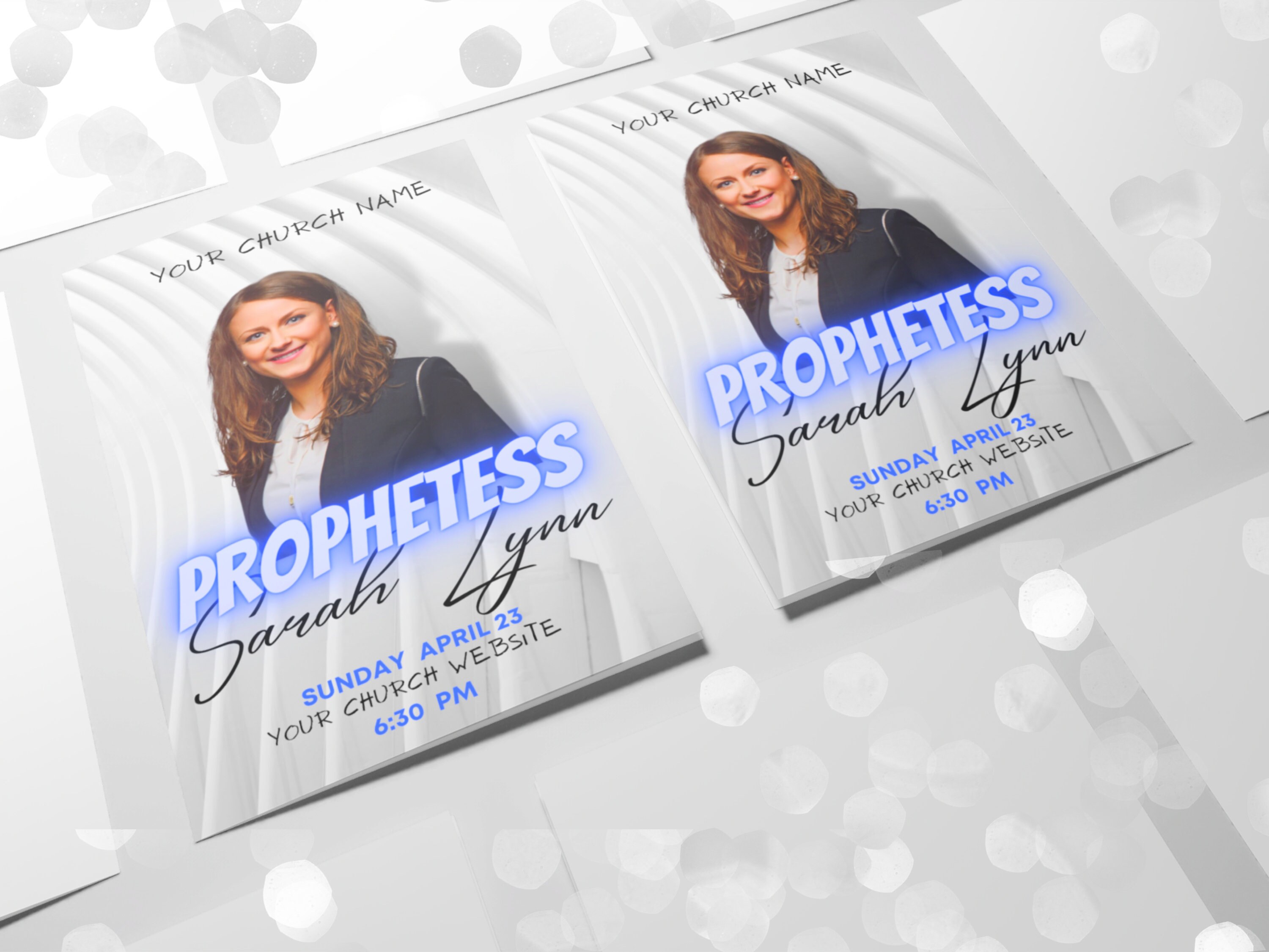 Church Program Flyer Template, Prophetess Brochure, Event Flyer, Church ...