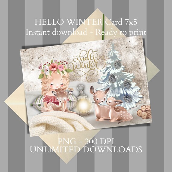 Greeting Cards Paper Christmas Cards Winter Card Instant Download PNG greeting-cards-paper-christmas-cards-winter-card-instant-download-png