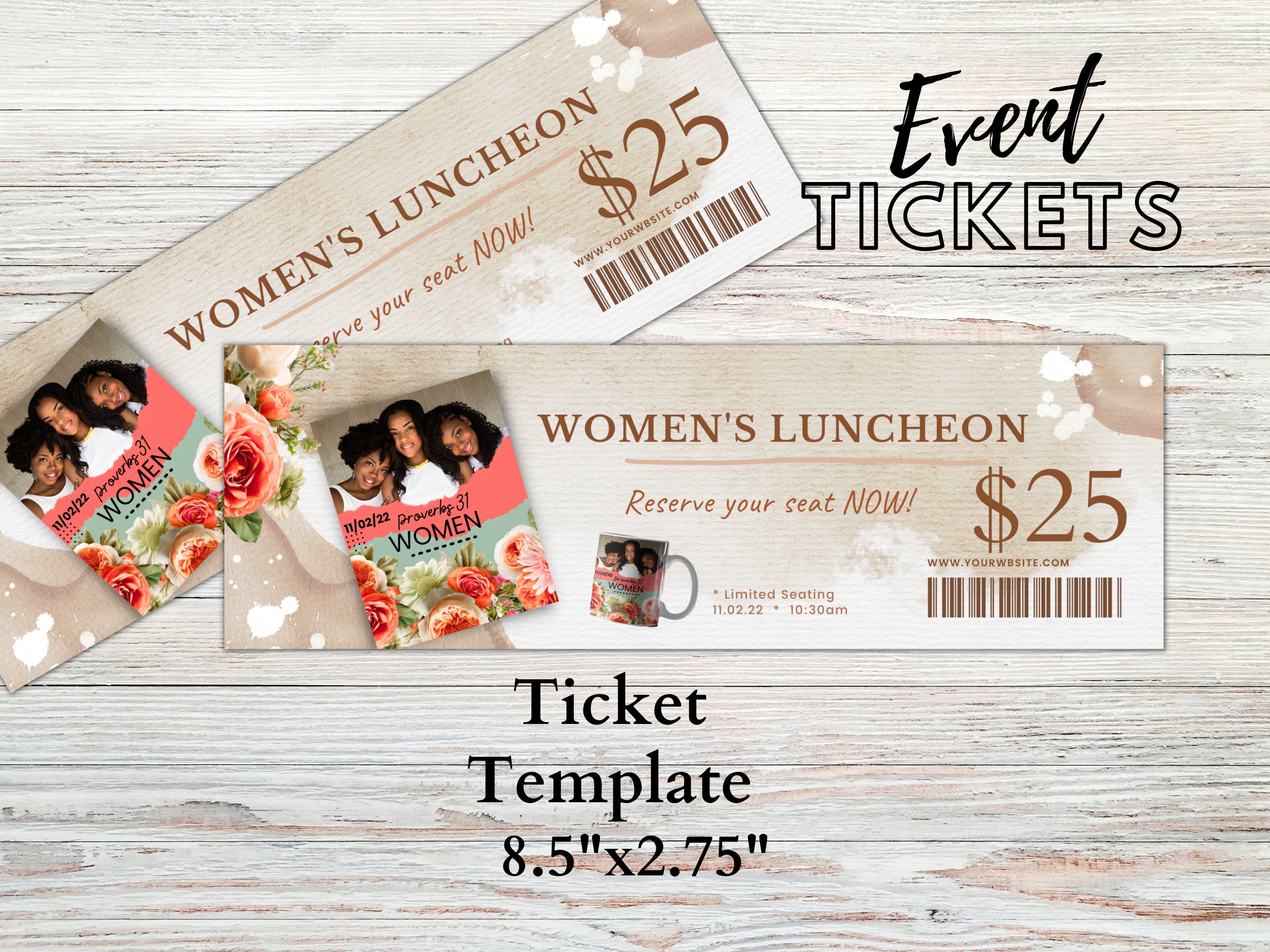 Women's Event Flyer Template, Women's Luncheon, Ladies Event, Ladies ...