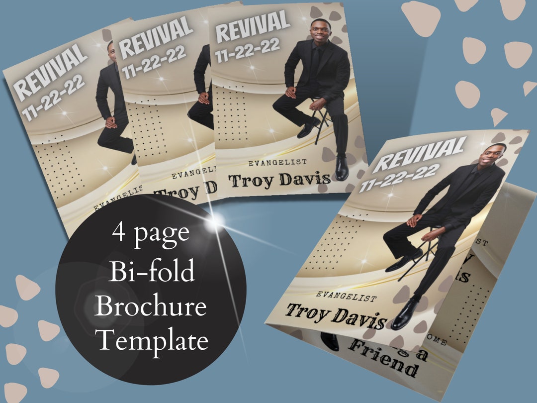 Church Program Flyer Template, Revival Brochure, Event Flyer, Church ...