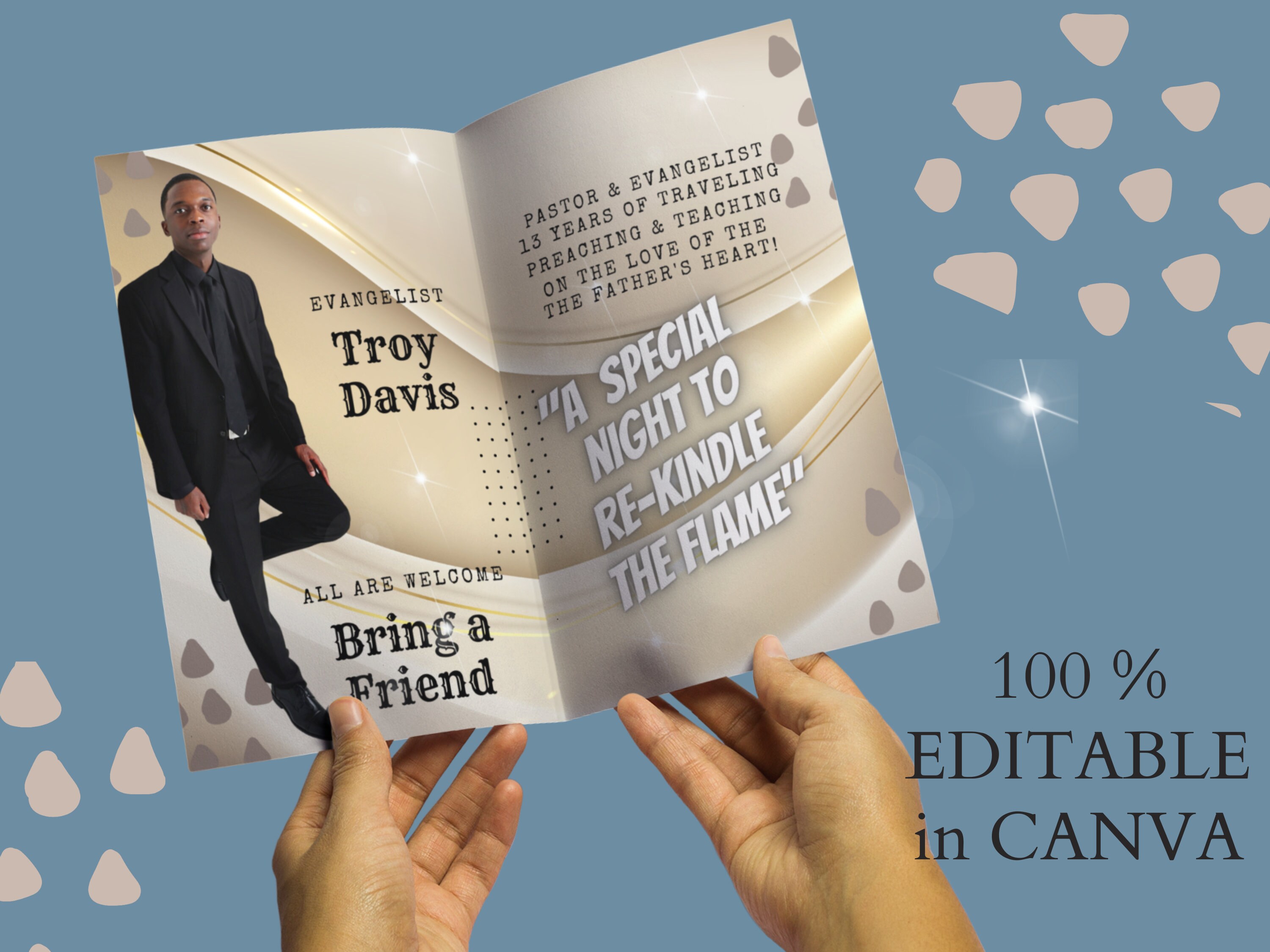 Church Program Flyer Template, Revival Brochure, Event Flyer, Church ...