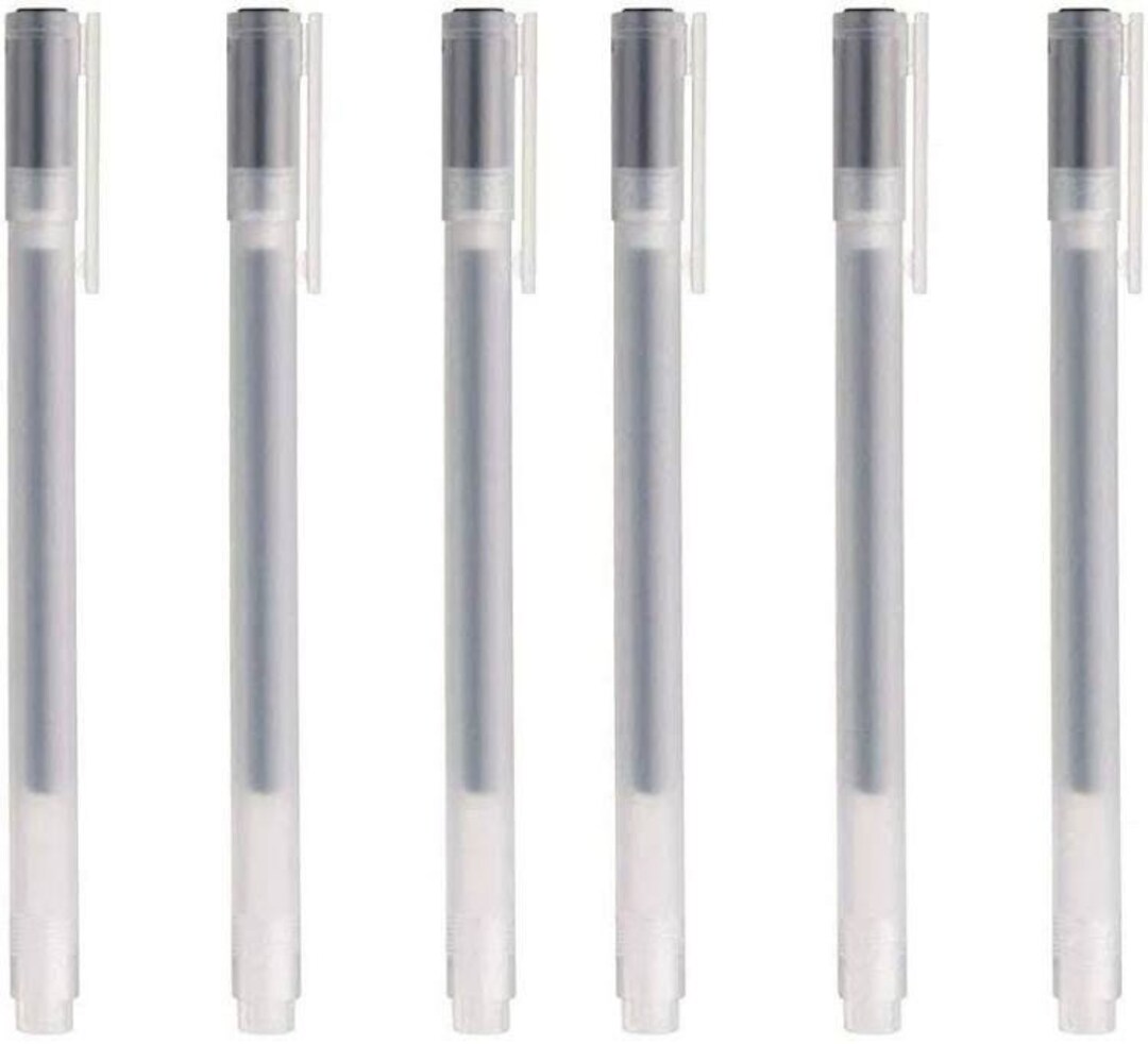 MUJI 10 Pen Set Gel Ink Ball Point Pen 0.38mm/0.5mm Made in - Etsy