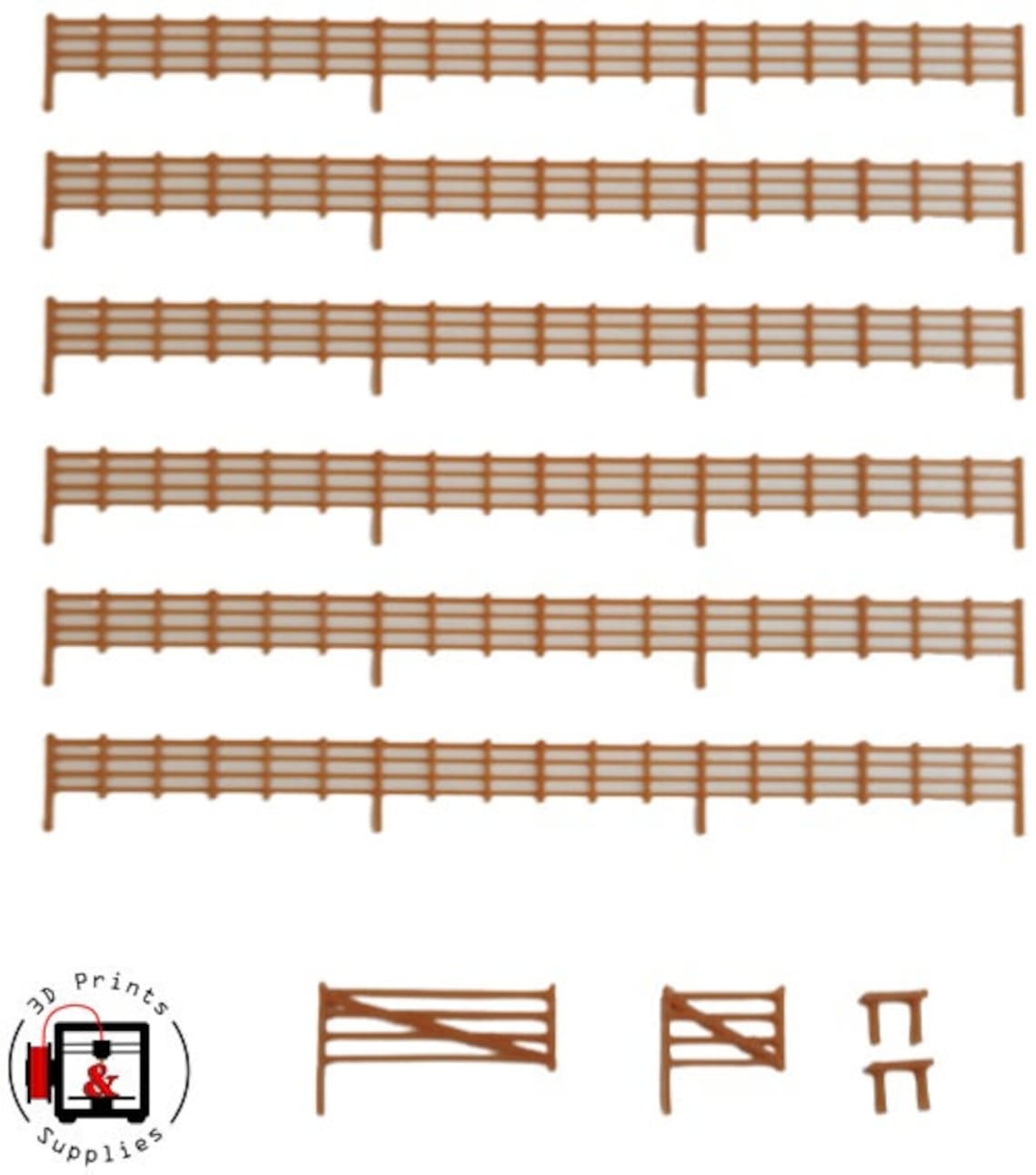 N Gauge Fencing Trackside/ Lineside fence 3D Printed | Etsy