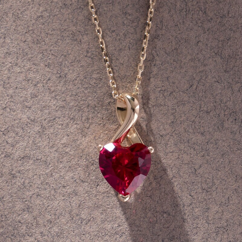 Ruby Pendant - Etsy