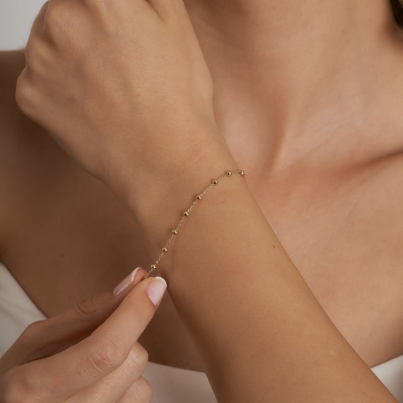 Etsy solid gold bracelet store