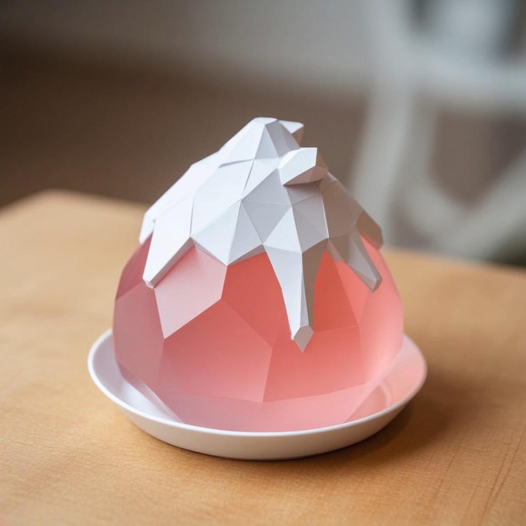 Jelly Papercraft, Paper Craft Jelly Model, Jelly PDF Template, 3D Jelly ...