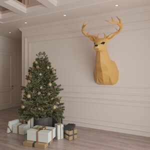 Papercraft Deer, Paper Craft Deer Model, Deer PDF Template, 3D Deer ...