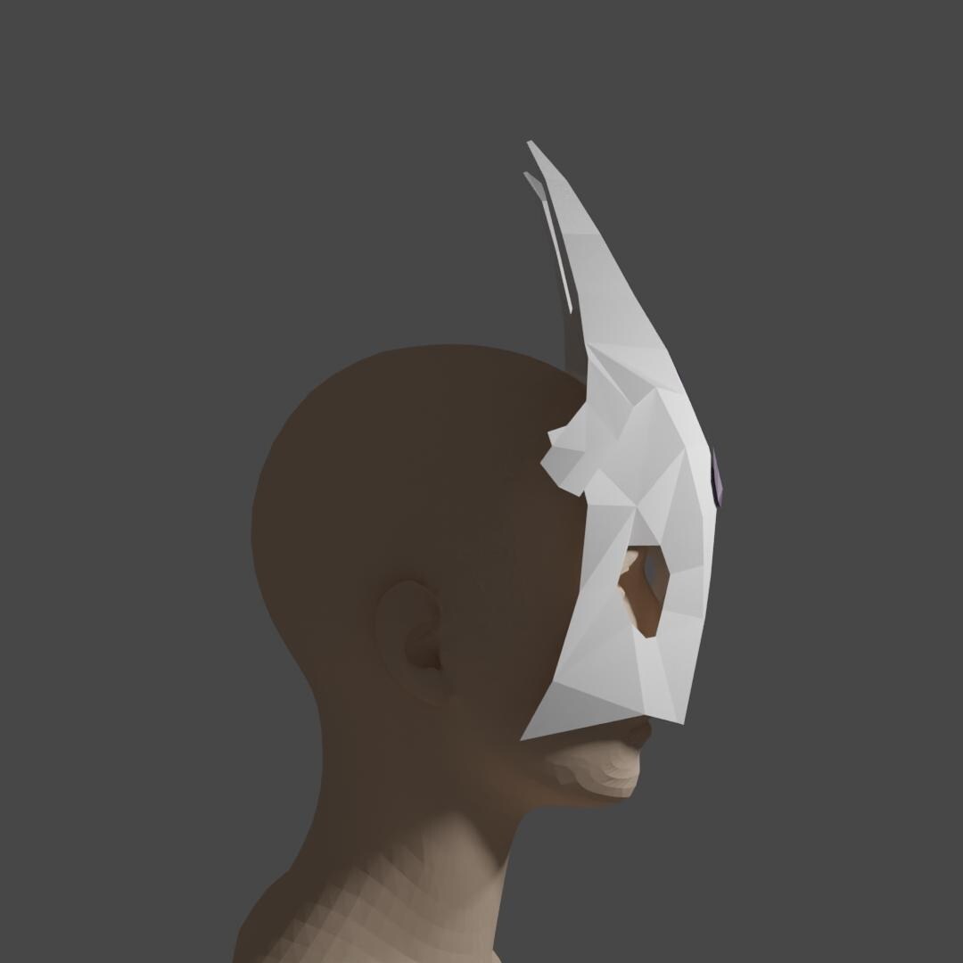 Lamberman Mask Template, Paper Mask, Papercraft Mask, Lamb Masks, Lamb ...