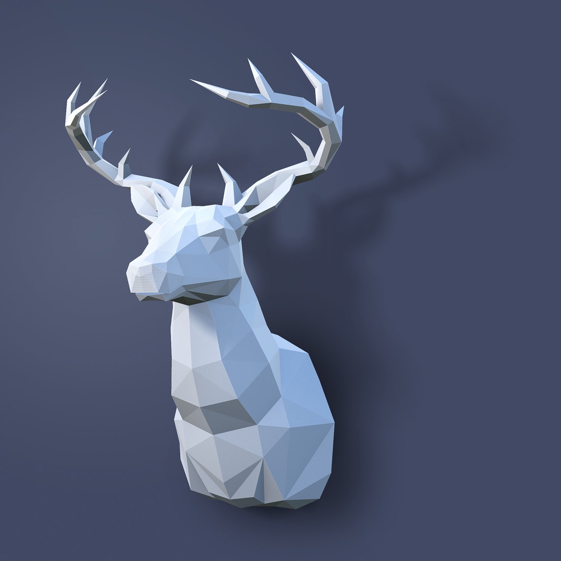 Papercraft Deer Paper Craft Deer Model Deer PDF Template 3D - Etsy