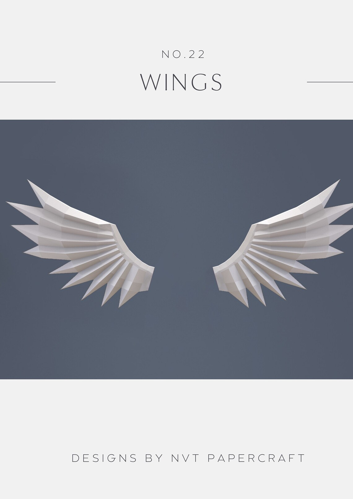 Papercraft Angle Wings Paper Craft Angle Wings Model Angle | Etsy