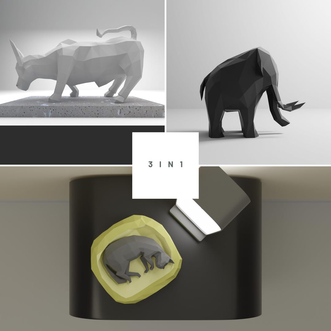 Papercraft Mammuthus, Papercraft Bull, Papercraft Cat Sleep, Animal PDF ...