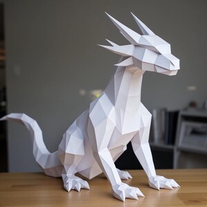 Kaye Dragon Papercraft, Paper Craft Kaye Dragon Model, Kaye Dragon PDF ...