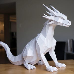 Kaye Dragon Papercraft, Paper Craft Kaye Dragon Model, Kaye Dragon PDF ...