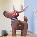 Papercraft Reindeer Christmas Paper Craft Reindeer Model - Etsy