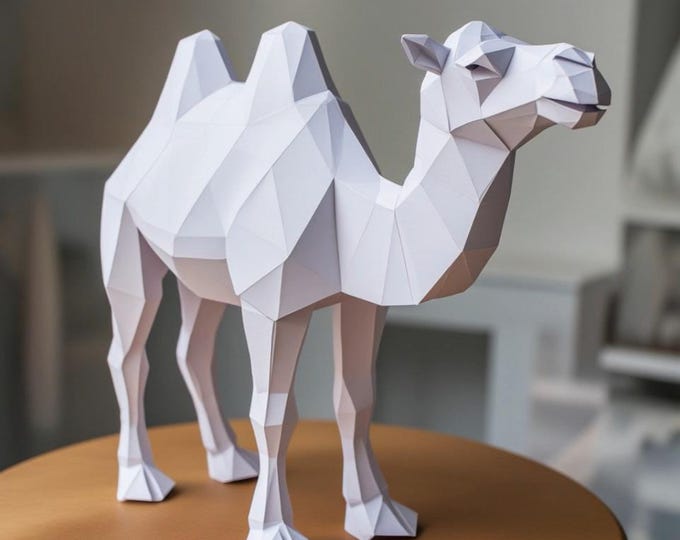 Camel Trophy Head, Camel Papercraft, Animal 3D Head, Instant Download ...