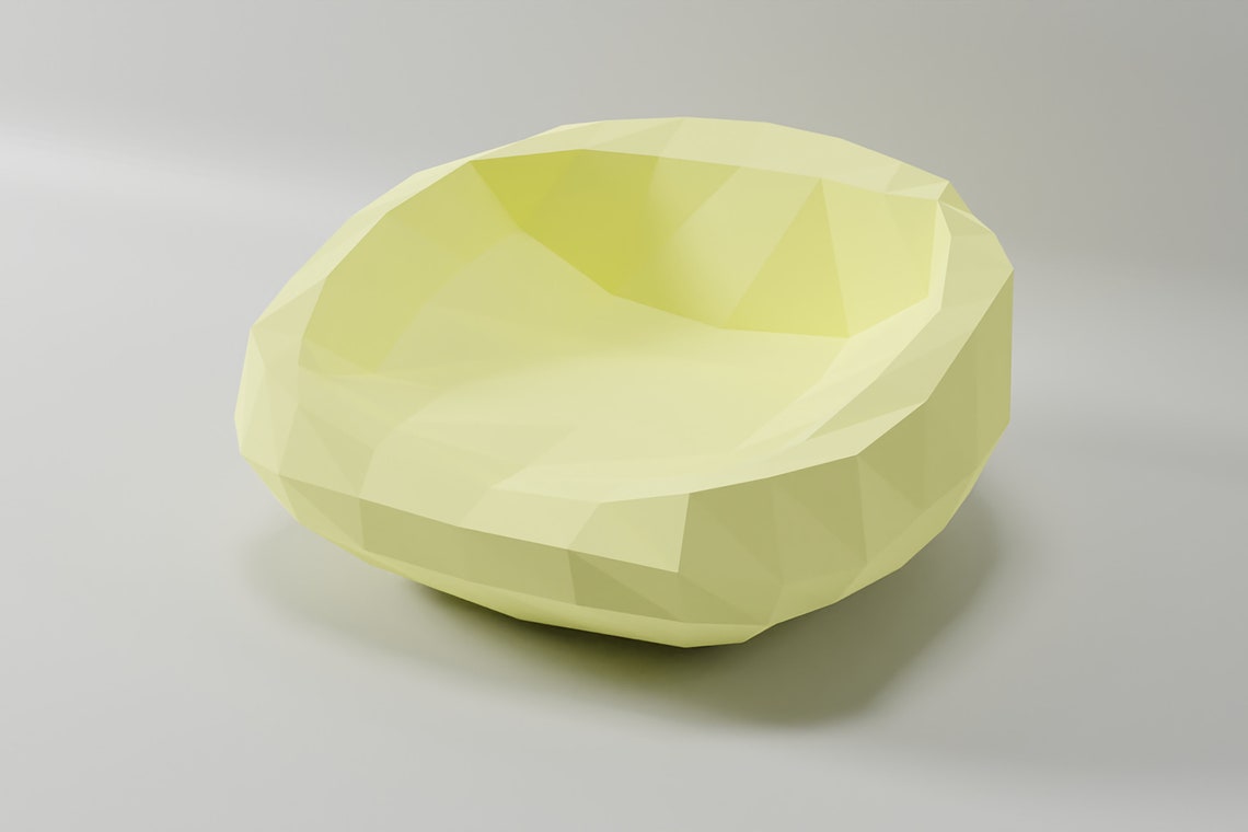 Papercraft Chair Paper Craft Chair Model Chair PDF template | Etsy