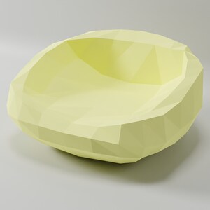 Papercraft Chair, Paper Craft Chair Model, Chair PDF Template, 3D Chair ...