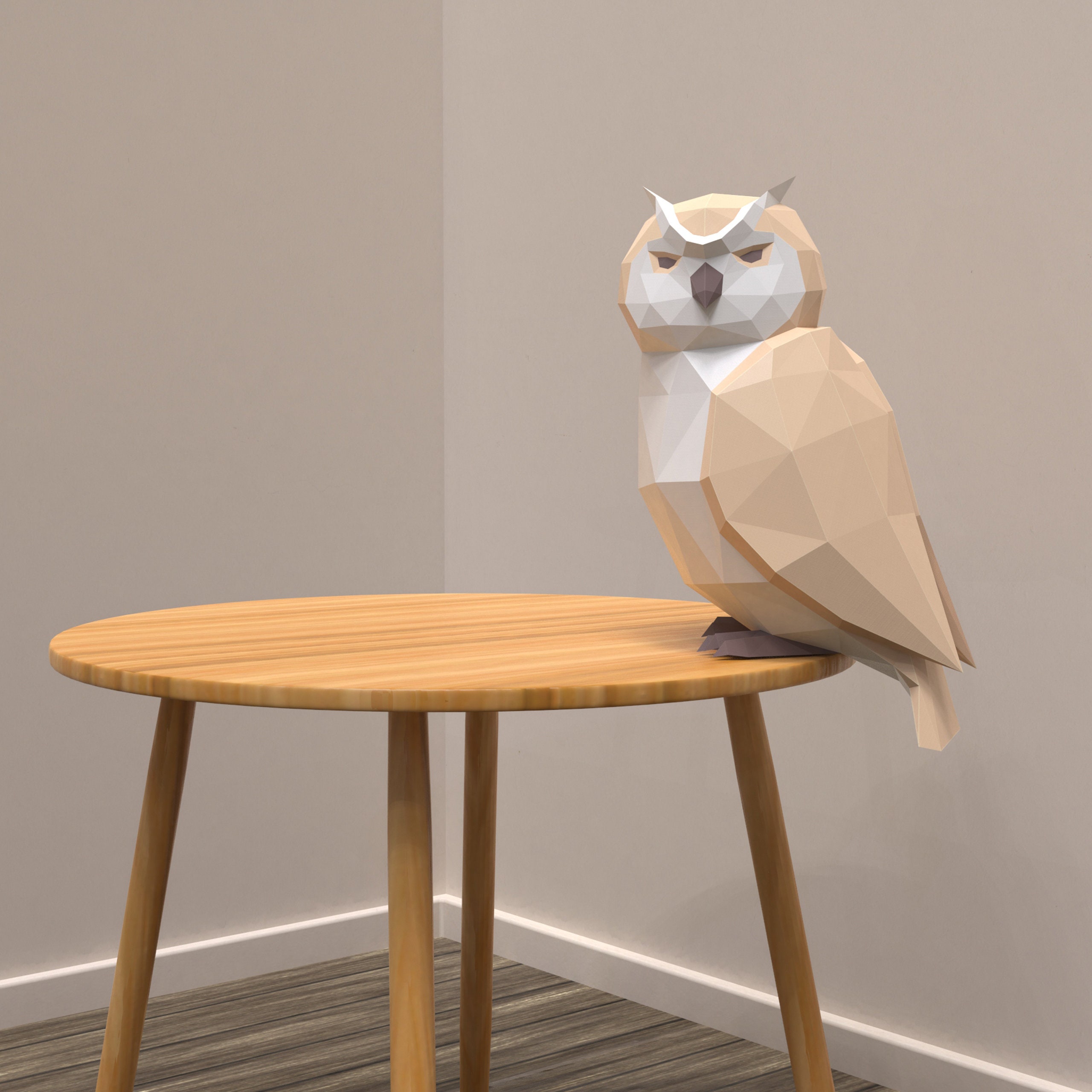 Papercraft Owl Paper Craft Owl Model Owl PDF Template 3D | Etsy Australia