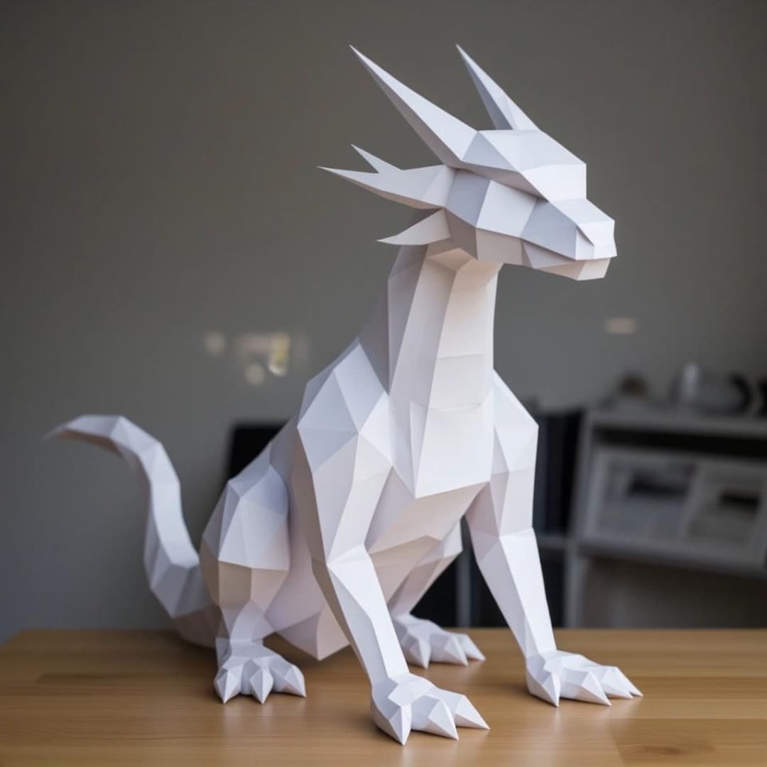 Kaye Dragon Papercraft, Paper Craft Kaye Dragon Model, Kaye Dragon PDF ...