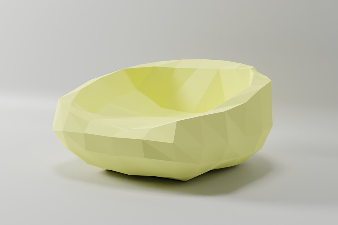 Papercraft Chair, Paper Craft Chair Model, Chair PDF Template, 3D Chair ...