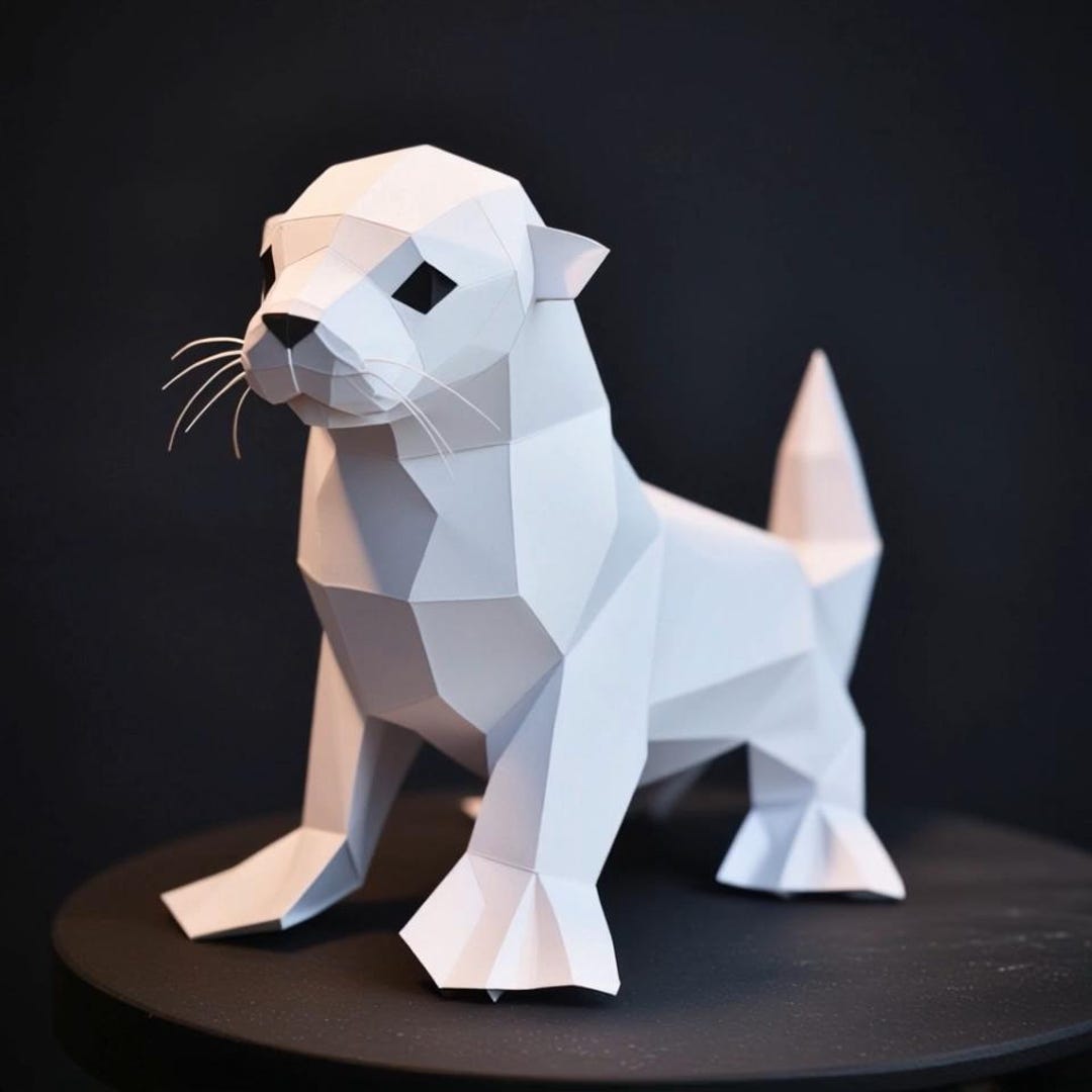 Seal Papercraft, Paper Craft Seal Model, Seal PDF Template, 3D Seal ...