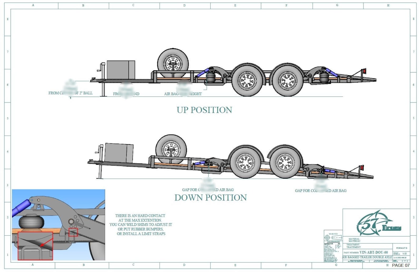 Air Bagged Trailer Plans & DXF Files - Etsy