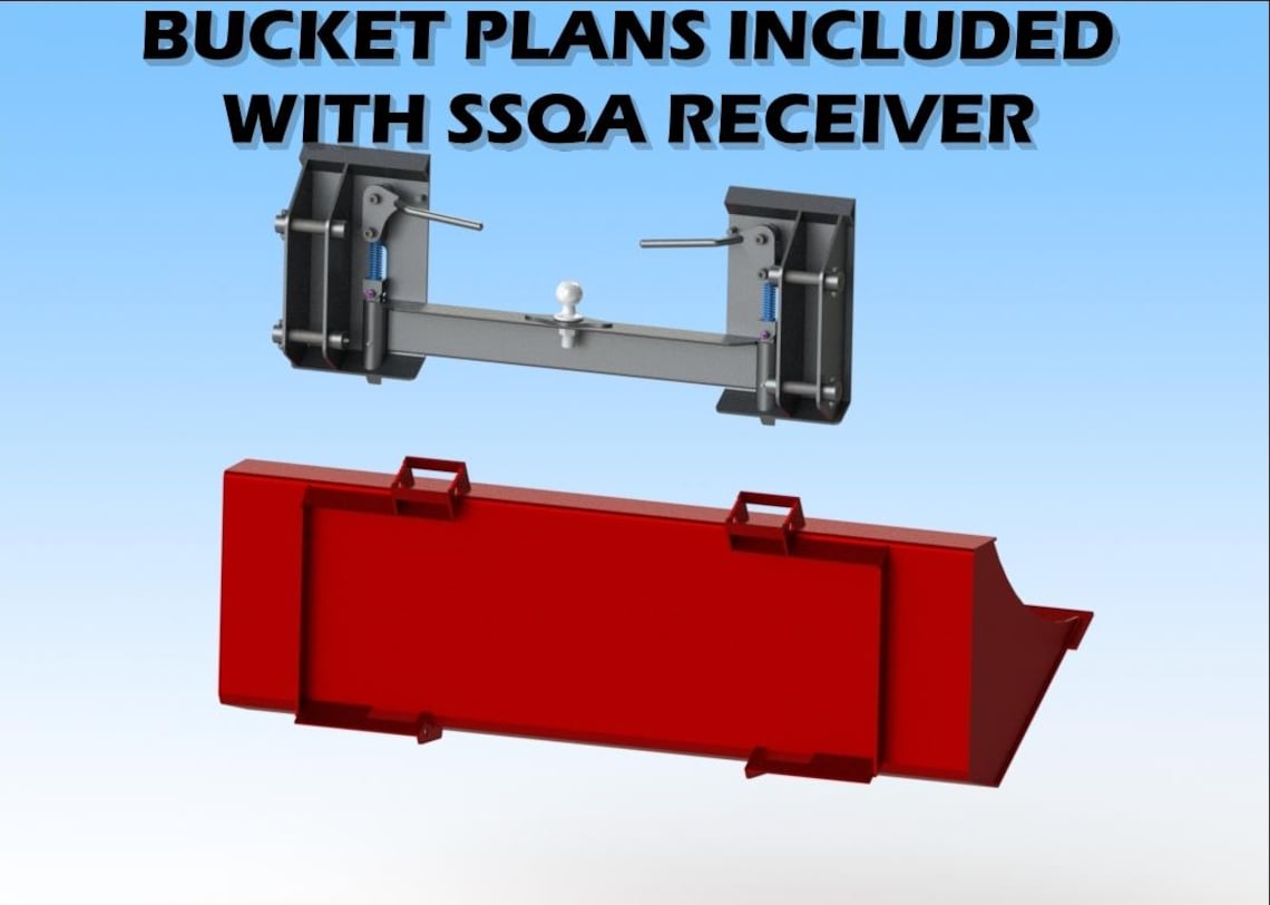 Skid Steer Quick Attach + Receiver PLANS & DXF Files (SSQA) - Etsy