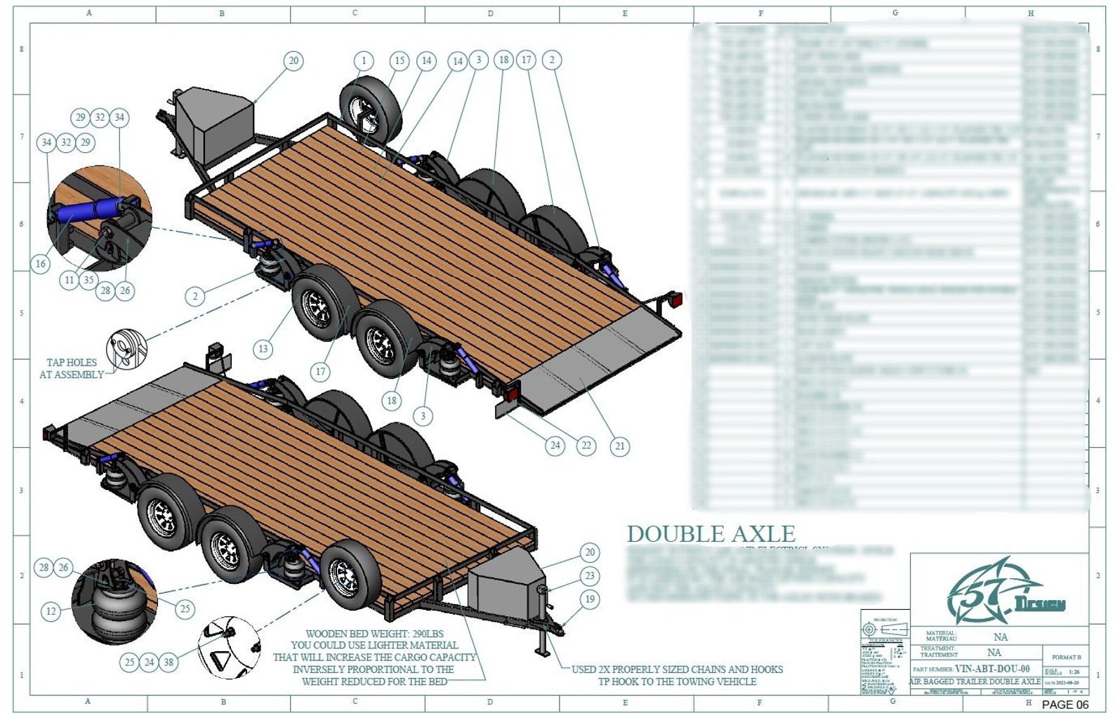Air Bagged Trailer Plans & DXF Files - Etsy
