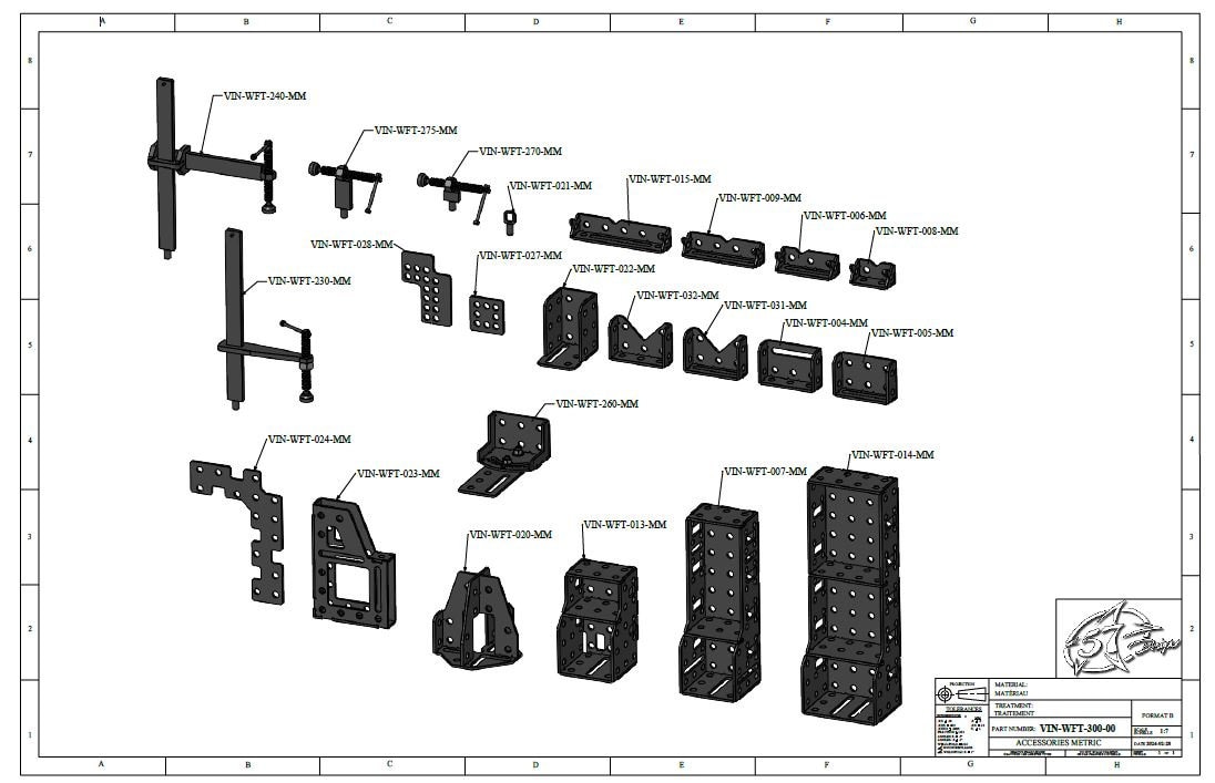 METRIC Fixture Accessories for 16mm Welding Fixture Table - Etsy