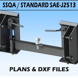 Skid Steer Quick Attach + Receiver PLANS & DXF Files (SSQA) - Etsy