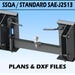 Skid Steer Quick Attach + Receiver PLANS & DXF Files (SSQA) - Etsy