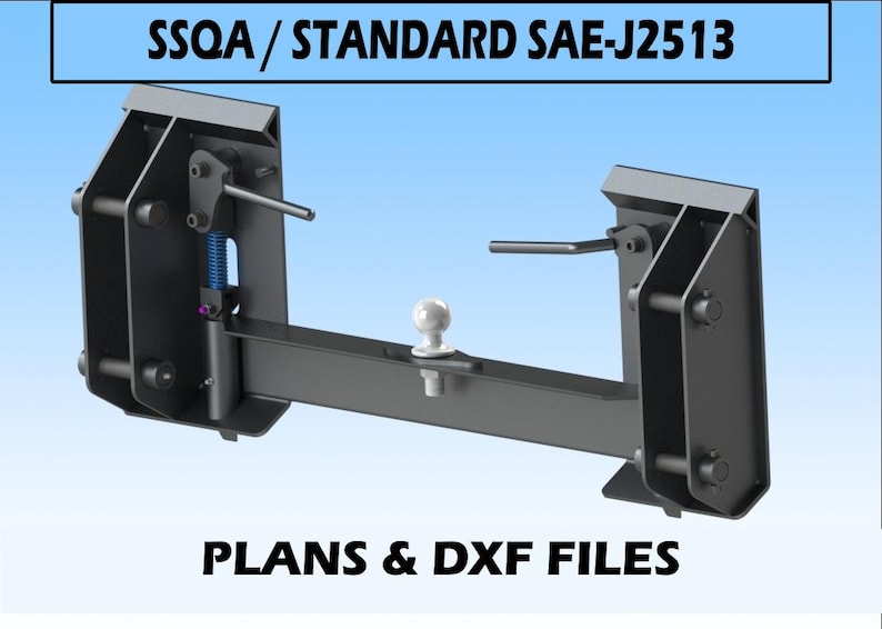 Skid Steer Quick Attach + Receiver PLANS & DXF Files (SSQA) - Etsy