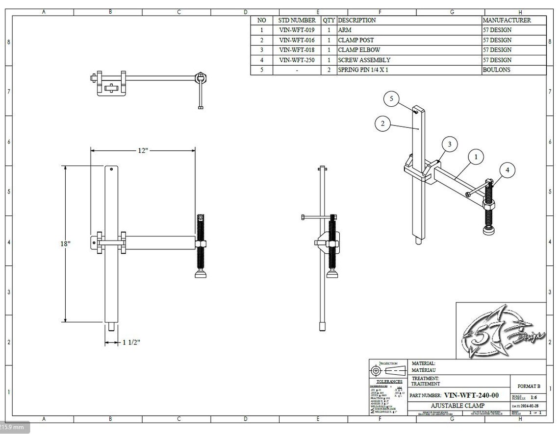 Imperial Fixture Accessories for 5/8'' Welding Table With 2'' Spacing ...