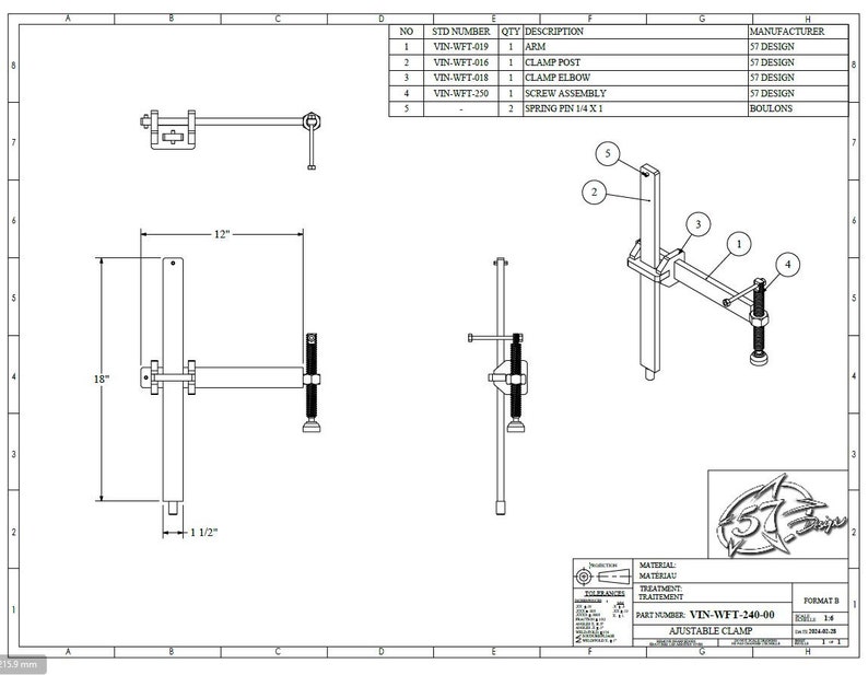 Imperial Fixture Accessories for 5/8'' Welding Table With 2'' Spacing ...