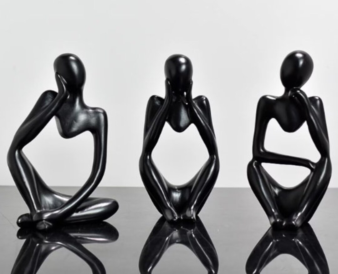 Abstract Thinkers Set of Three Modern 3 Pc Thinker Set is a Great Gift ...