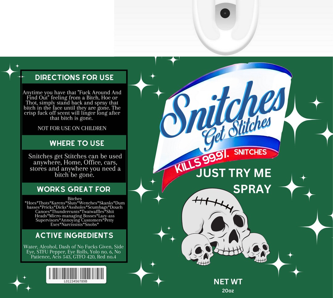 Snitches Get Stitches Png File Etsy