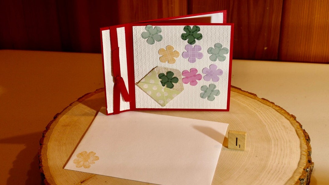 Get Well-mini Envelope With Flowers - I - Etsy