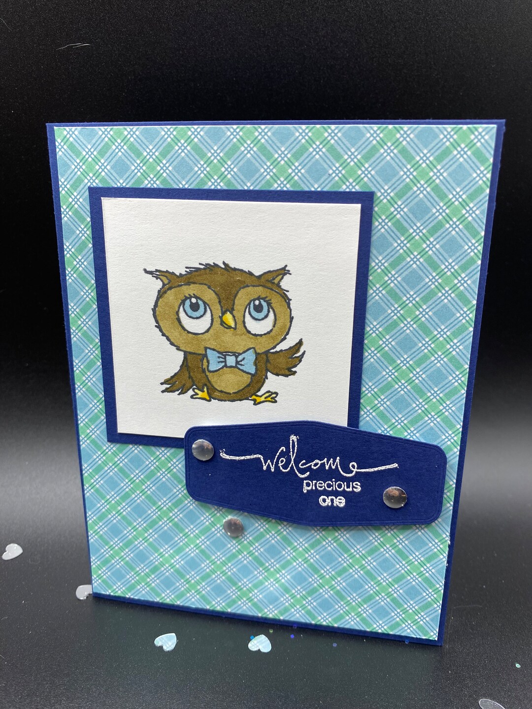 Welcome Precious One Blue Baby Card - Etsy