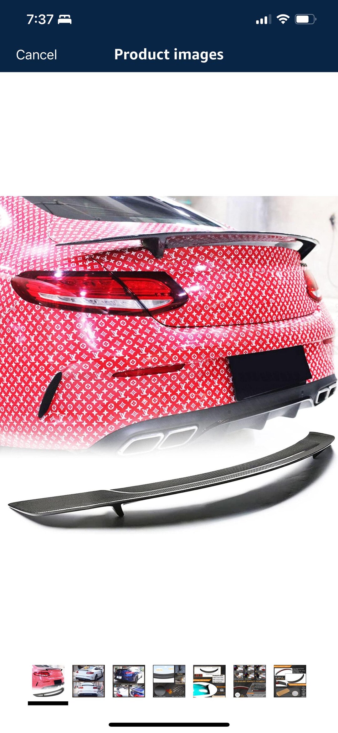 Carbon Fiber GT Style Trunk Spoiler for Mercedes Benz 2-door Coupe C ...