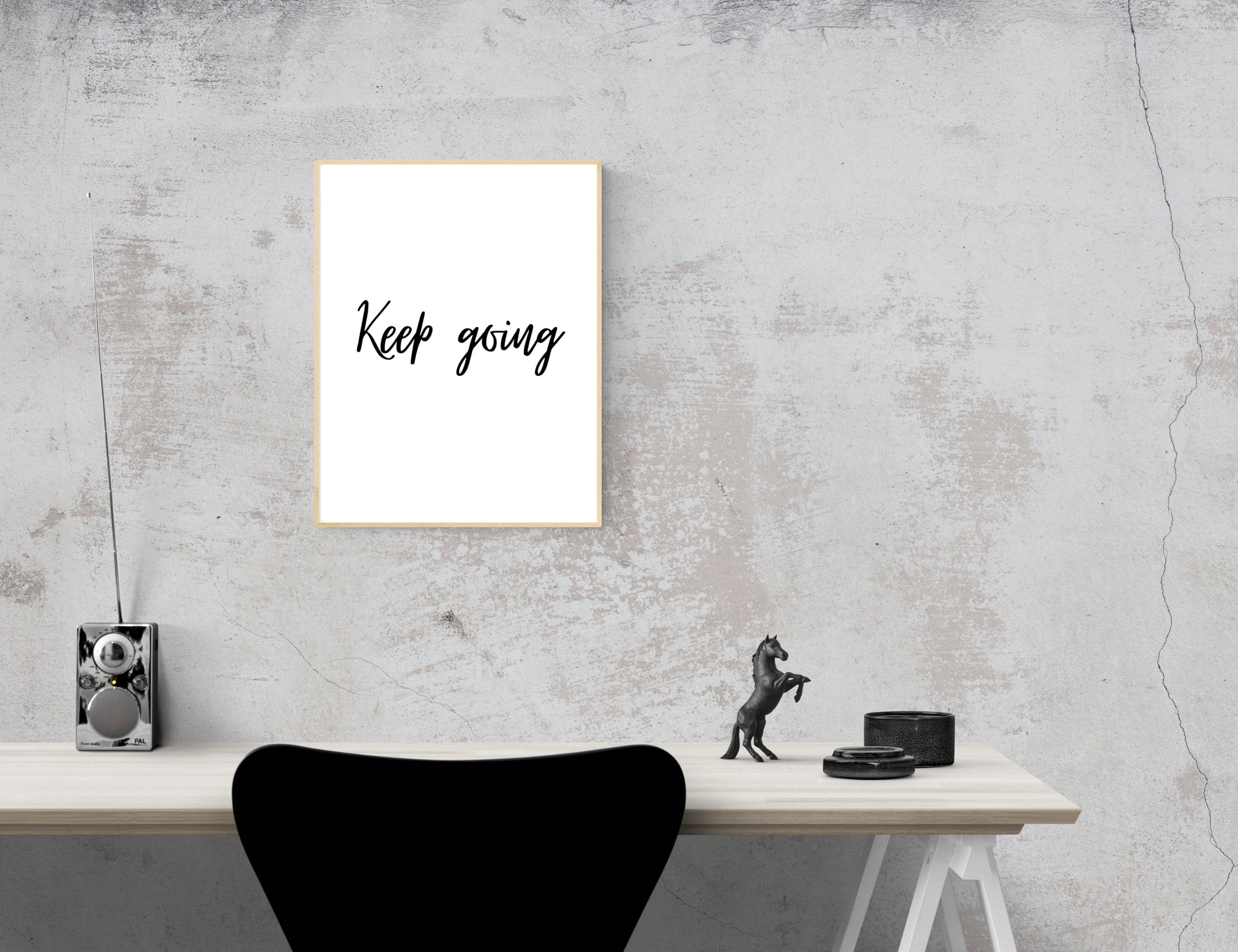 Keep Going Quote Wall Art Minimalist Print Printable Wall - Etsy