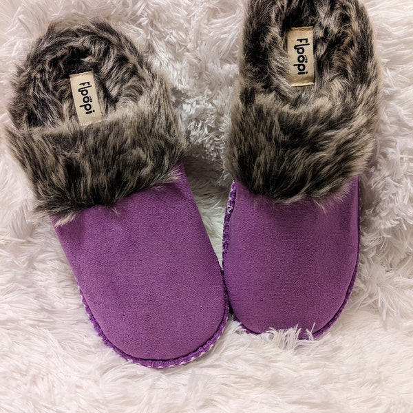 Purple Slippers - Etsy