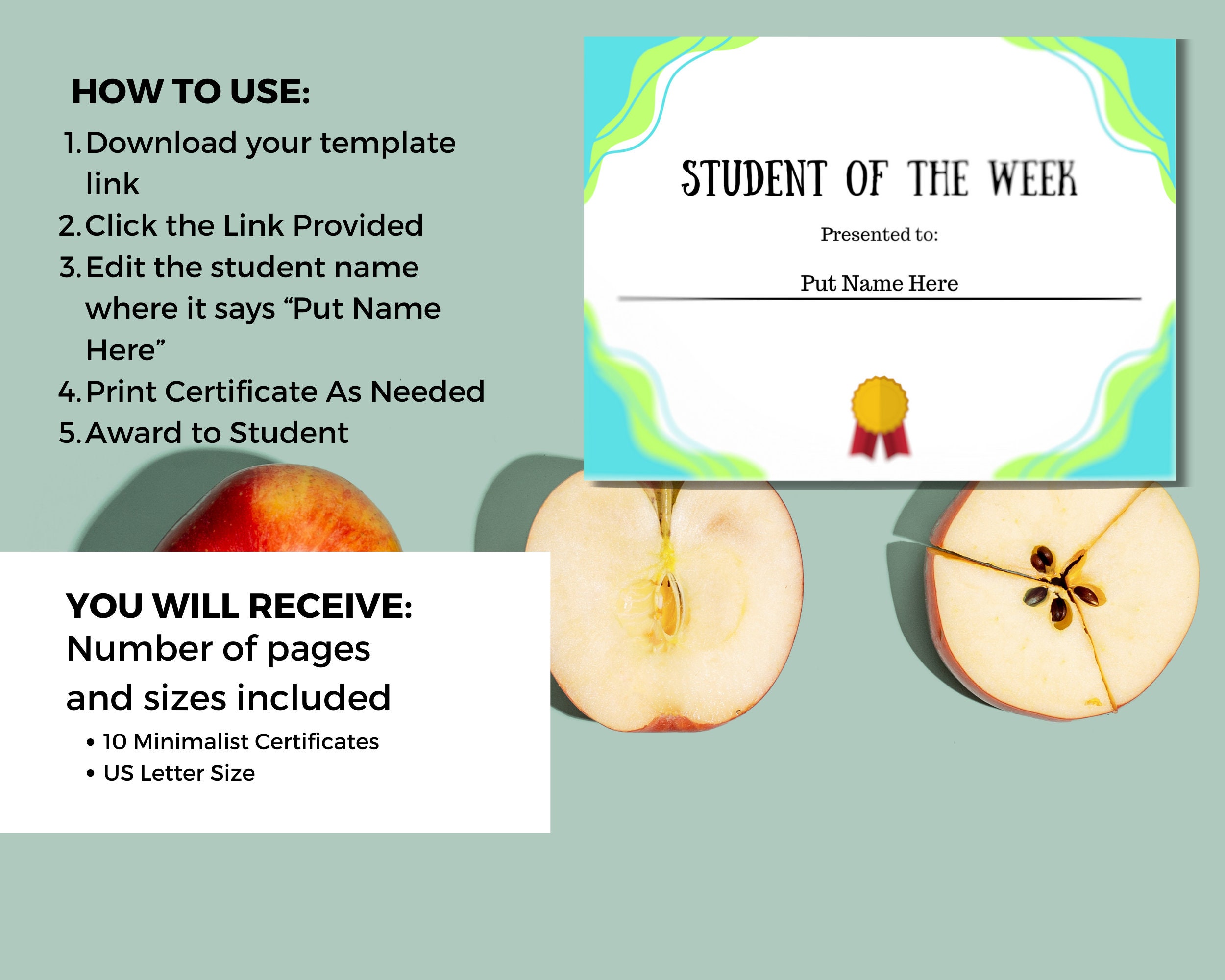 Student Awards Certificates Pack - Etsy