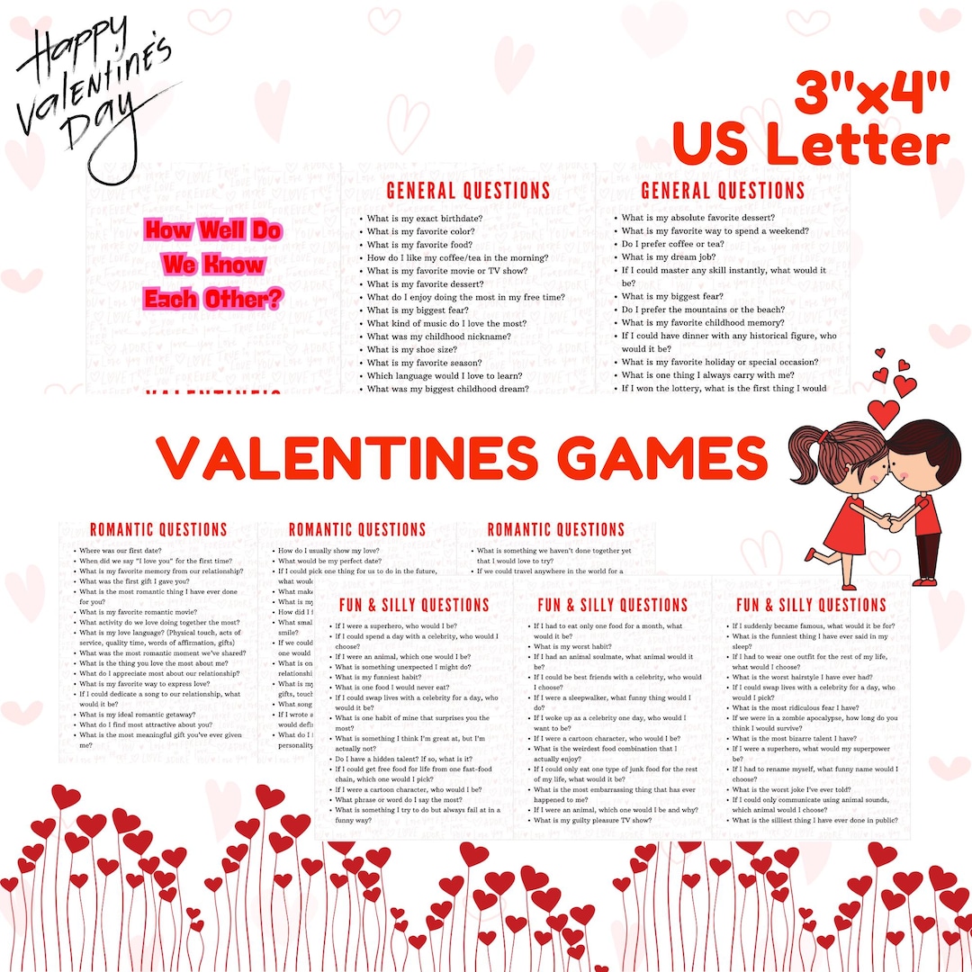 Valentines Games Fun Valentine's Party Games, Valentine's Day Games ...