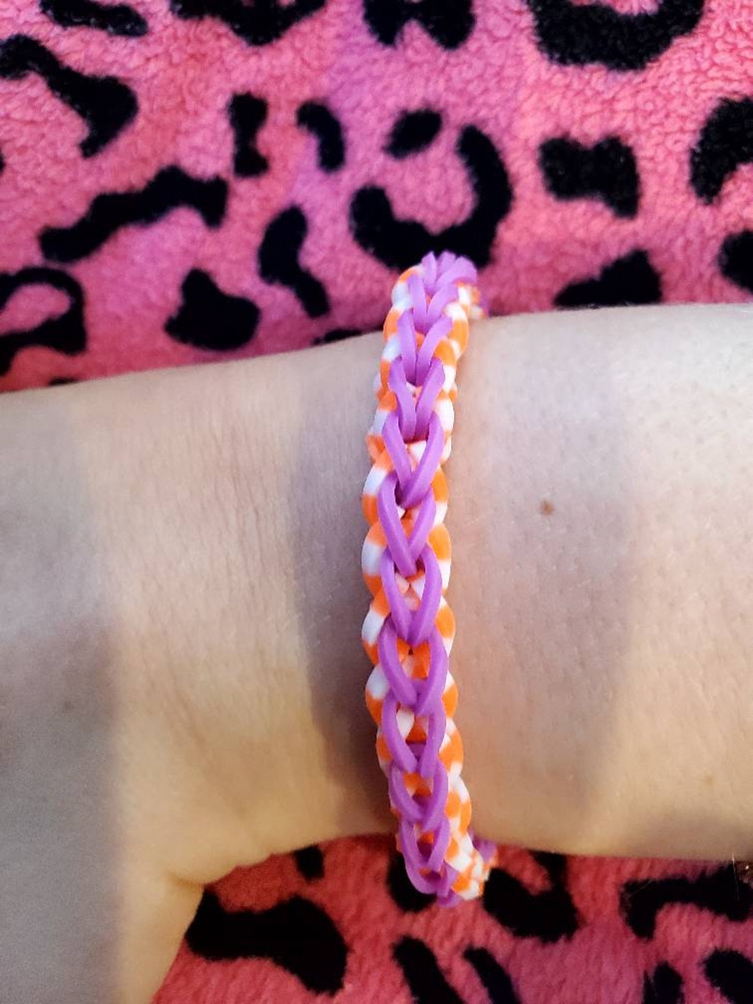 Colorful Rainbow Loom Double Cross Single Friendship Bracelet - Etsy
