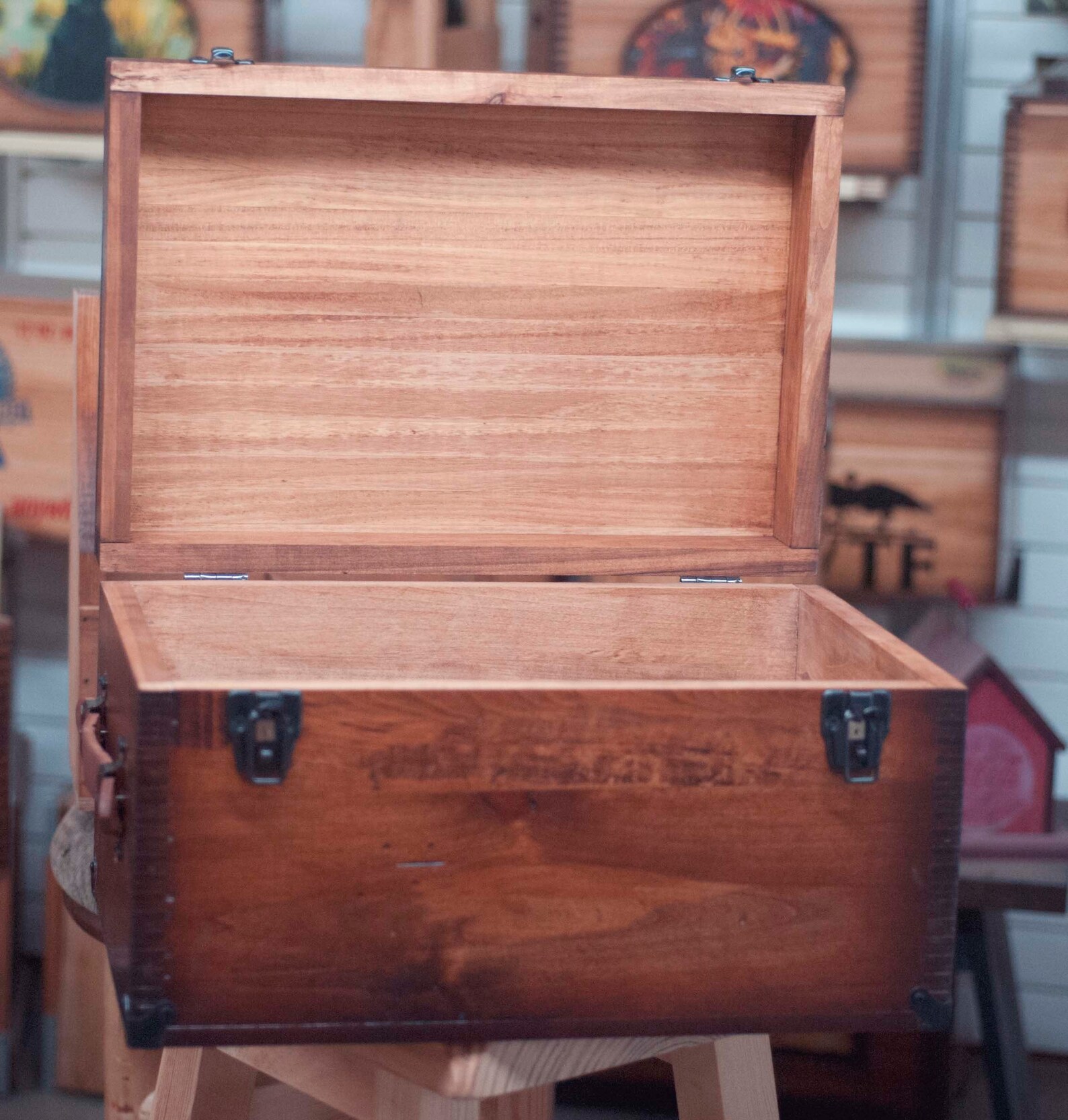 Keepsake Box Wooden Trinket Box Large Memory Box Pine Chest - Etsy