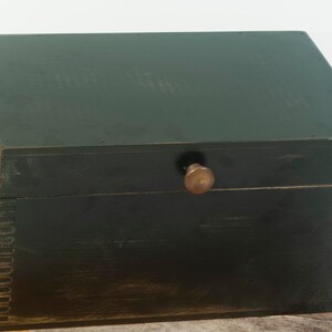 Decorative Wood Box Black Wood Box Decorative Storage Kitchen Storage ...