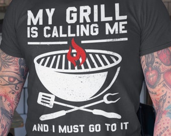 Funny BBQ Grilling T Shirt Barbecue Pit Master Meat Fan Tee - Etsy