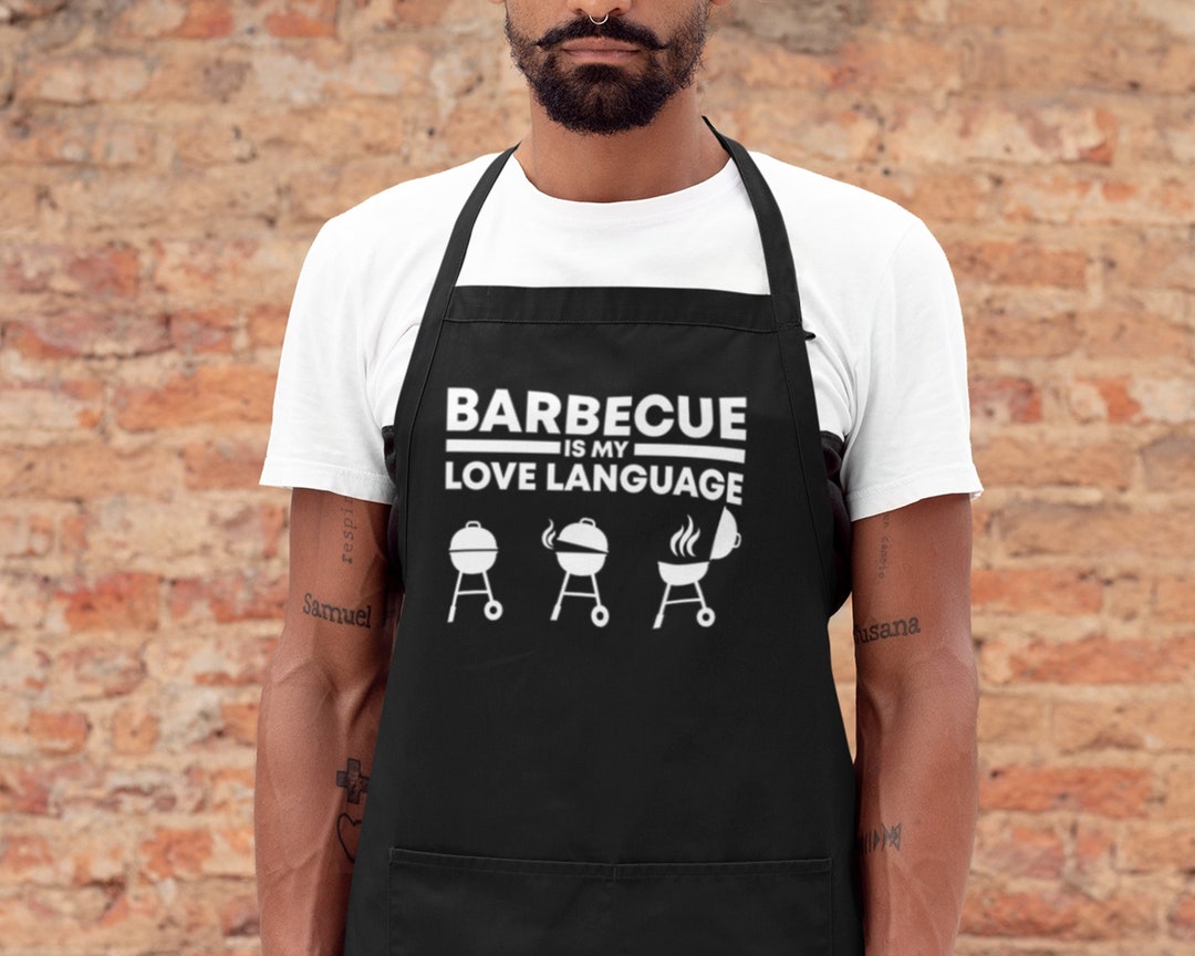 Barbecue Apron, Funny BBQ Aprons With Pockets, Mens BBQ Apron, BBQ ...