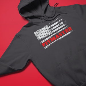 Pitmaster Hoodie, Rustic American Flag Outfits, Grilling Gifts for Men ...