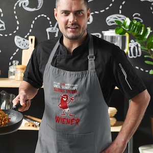 Inappropriate Apron, Grill Accessories, Funny Apron for Men, Cooking ...